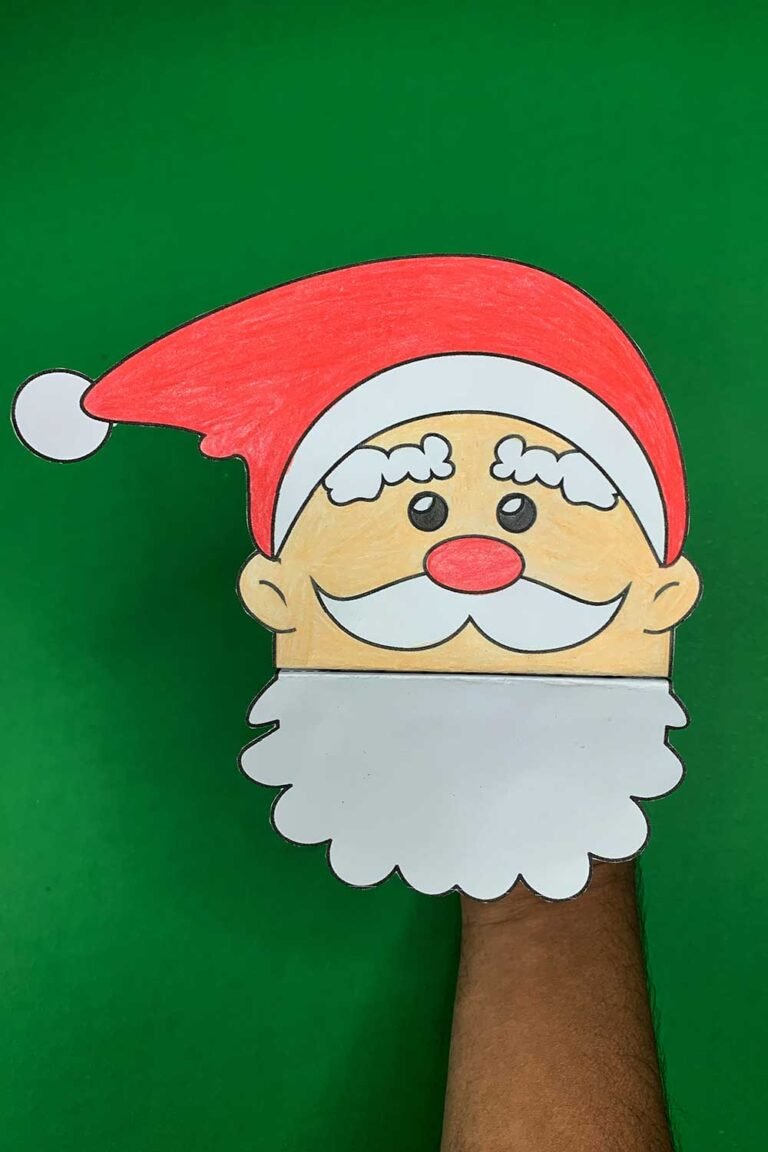 Free Printable Christmas Puppets - Santa, Reindeer, Elf, Snowman ...