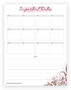 Free Printable Wedding Planner (33 Pages Pdf) - Draw Craft Create