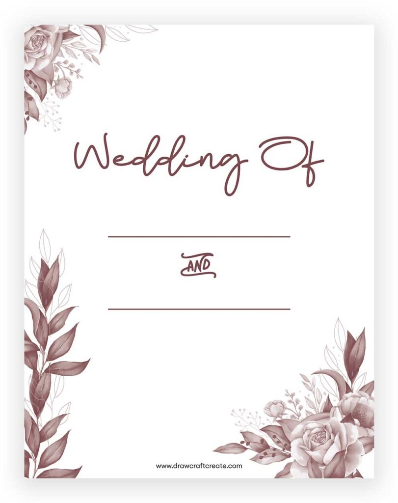 Free Printable Wedding Planner (33 Pages Pdf) - Draw Craft Create