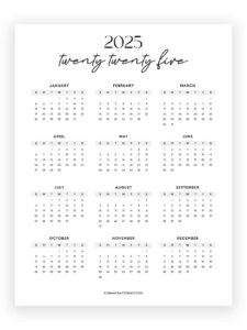 Free 2025 Planner Printables - Draw Craft Create