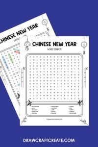 Chinese New Year Word Search Printable Free - Draw Craft Create