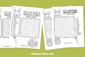 Easter Word Search Printable Free - Draw Craft Create