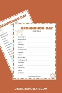 Free Printable Groundhog Day Word Scramble - Draw Craft Create