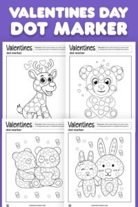 Free Printable Valentine's Day Dot Marker Coloring Pages - Draw Craft ...