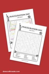 Inauguration Day Word Search Printable Free - Draw Craft Create