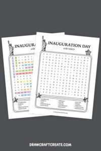 Inauguration Day Word Search Printable Free - Draw Craft Create