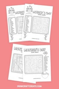 Mother's Day Word Search Printable Free - Draw Craft Create