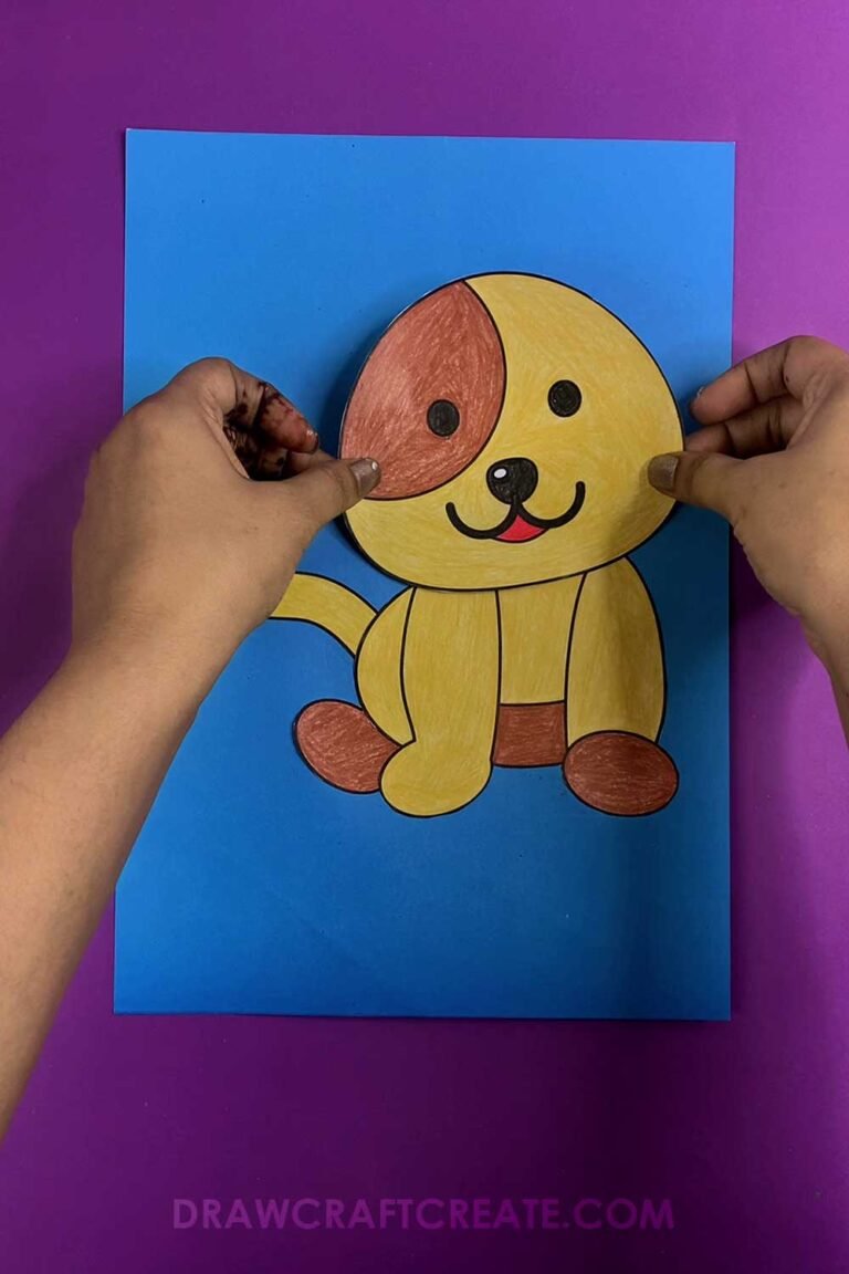 Free Printable Build A Dog Craft - Draw Craft Create