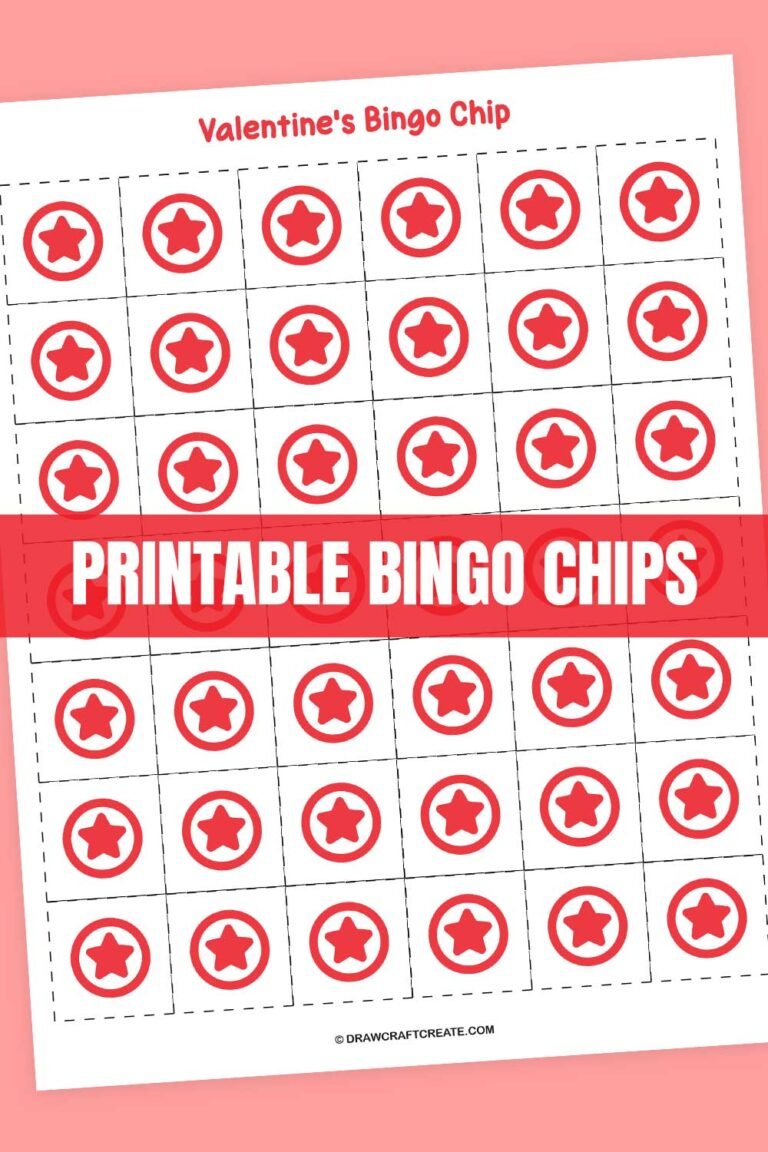 Free Printable Valentine's Day Bingo Cards - Draw Craft Create