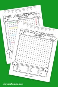 St. Patrick’s Day Word Search - Free Printable - Draw Craft Create