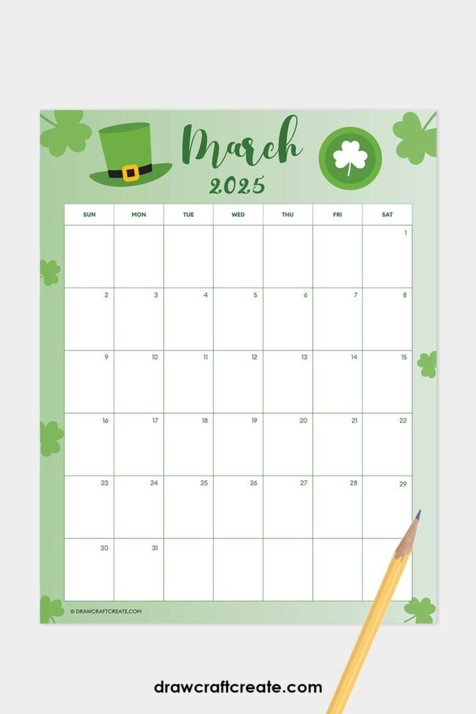 March 2025 Calendars Printable Free - Draw Craft Create