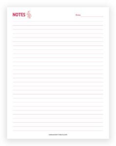 Free Printable Valentine's Day Planner - Draw Craft Create