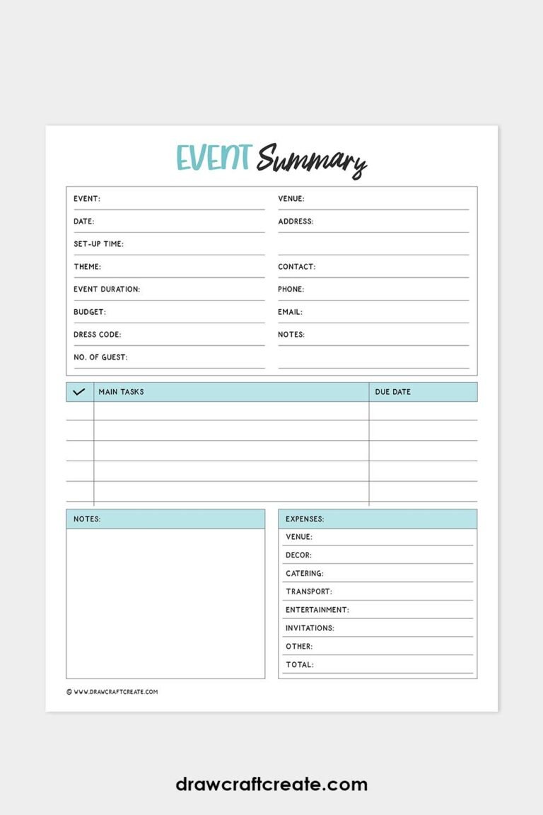Free Baby Shower Planner Printable (43 Pages Template) - Draw Craft Create