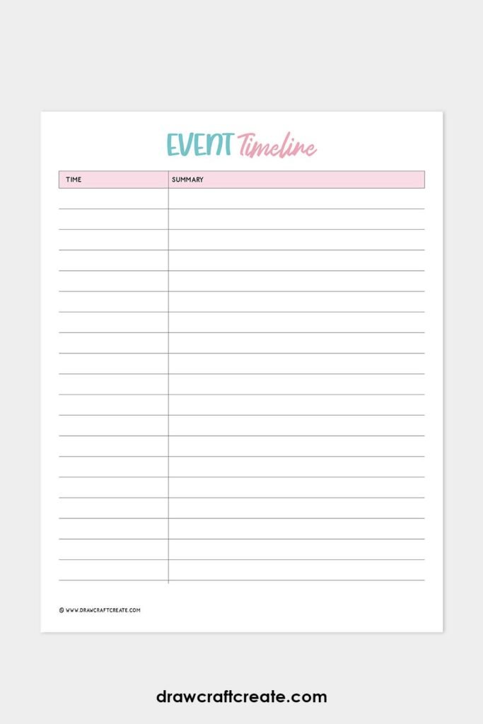 Free Baby Shower Planner Printable (43 Pages Template) - Draw Craft Create