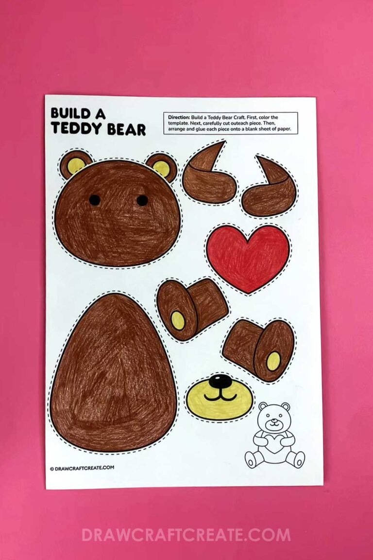 Free Printable Build A Cat Craft - Draw Craft Create