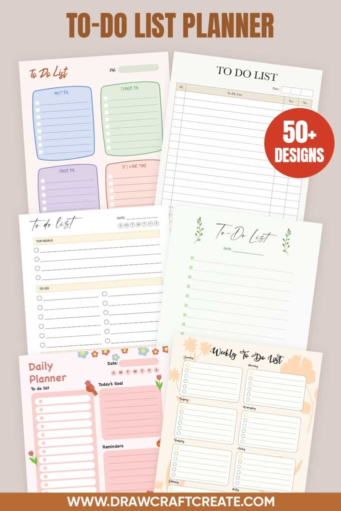 Free To Do List Template Printables (44 Design) - Draw Craft Create