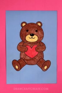 Free Printable Build A Teddy Bear Craft - Draw Craft Create