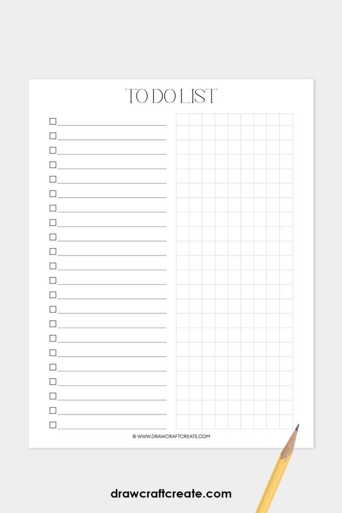 Free To Do List Template Printables (44 Design) - Draw Craft Create