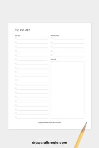 Free To Do List Template Printables (44 Design) - Draw Craft Create