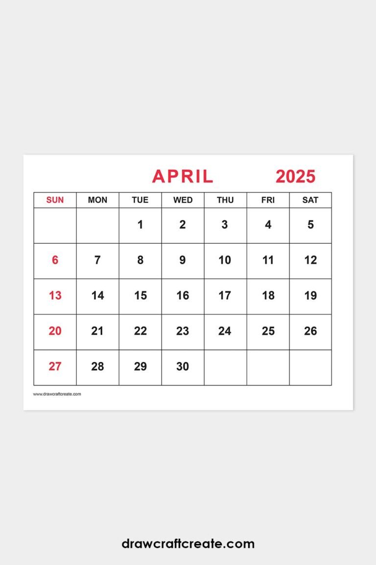 Free Printable Vintage Calendar 2025 - Draw Craft Create