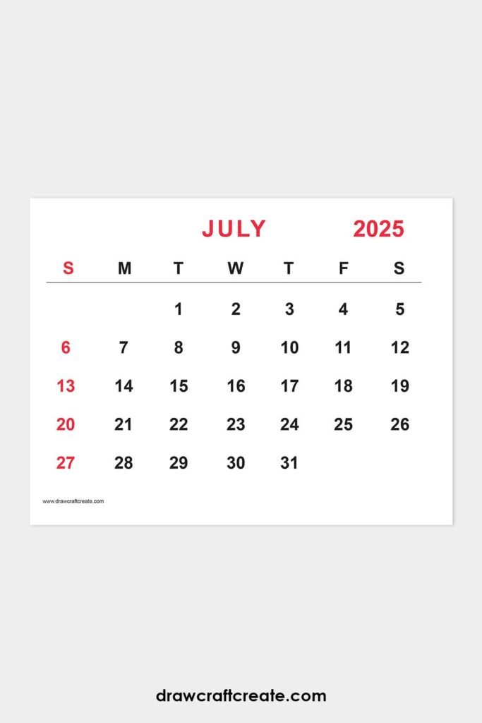 Free Printable Vintage Calendar 2025 - Draw Craft Create