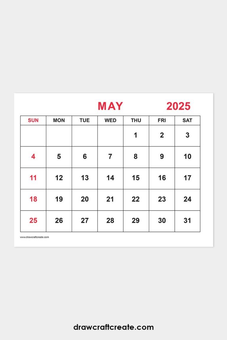 Free Printable Vintage Calendar 2025 - Draw Craft Create