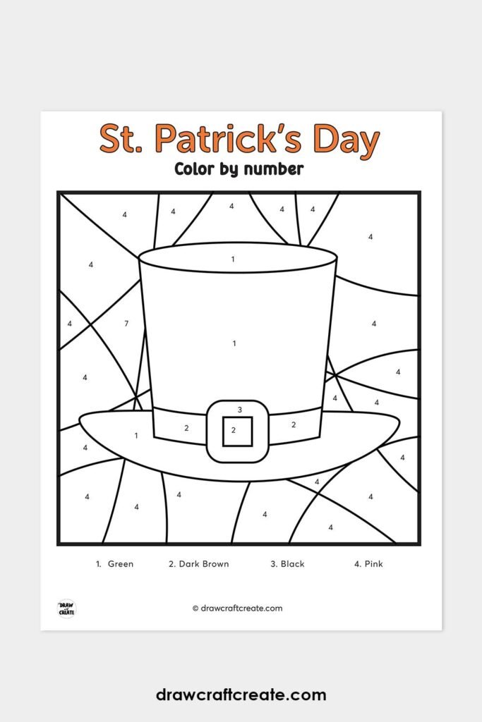 Free Printable St. Patrick's Day Color By Numbers (10 Pages) - Draw ...
