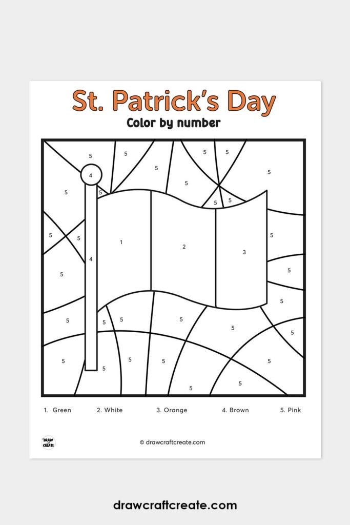 Free Printable St. Patrick's Day Color By Numbers (10 Pages) - Draw ...