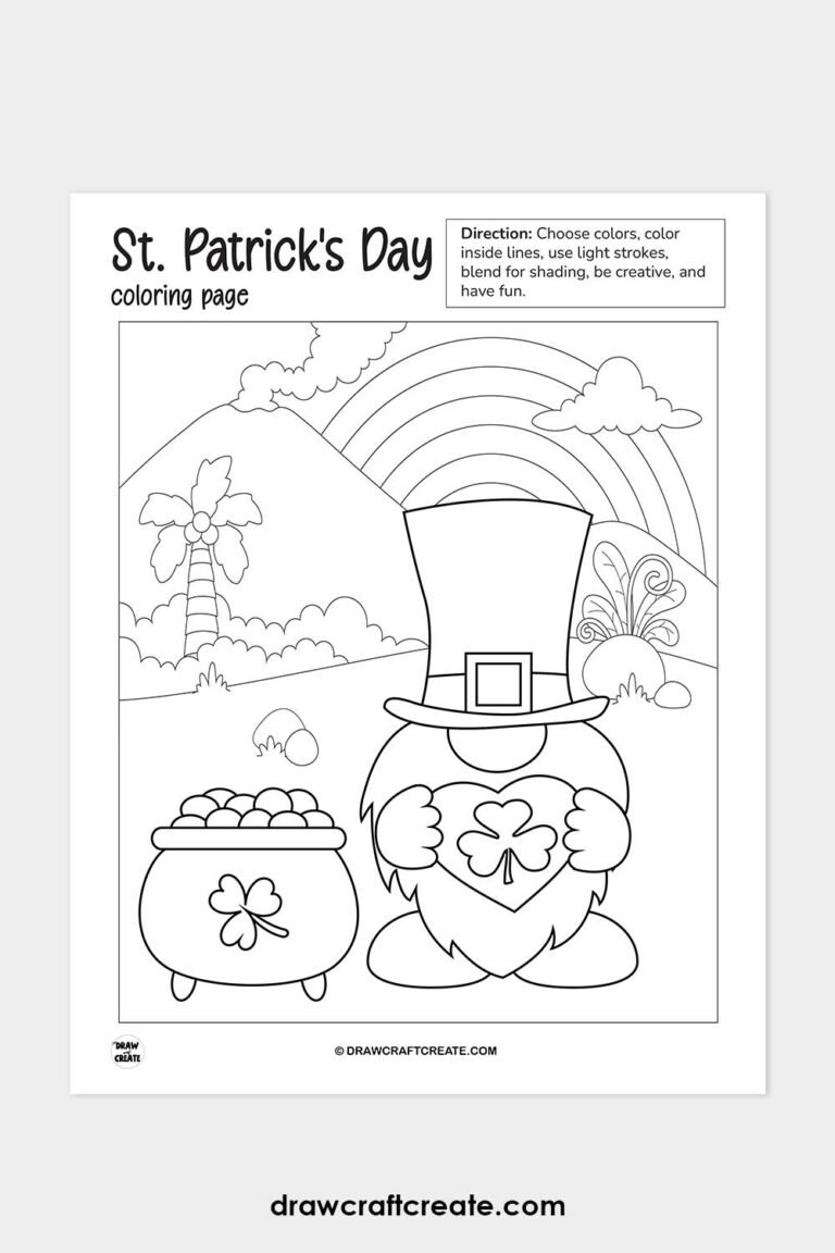 Free Printable St. Patrick's Day Coloring Pages - Draw Craft Create