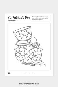 Free Printable St. Patrick's Day Dot Marker - Draw Craft Create
