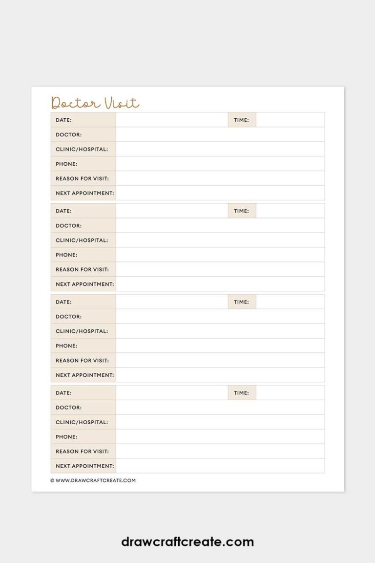 Free Printable Mom's Planner Template (25 Pages) - Draw Craft Create