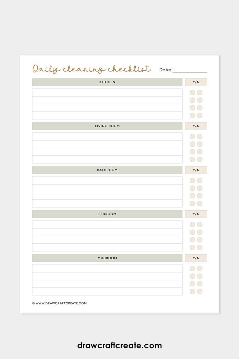 Free Printable Mom's Planner Template (25 Pages) - Draw Craft Create