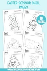 10 Free Printable Easter Scissor Skills Coloring Pages - Draw Craft Create