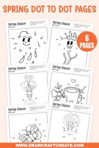 Free Printable Spring Dot To Dot Pages - Draw Craft Create
