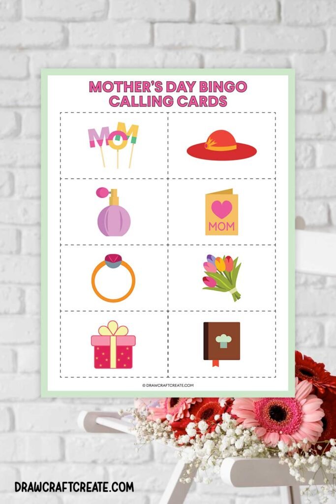 Free Printable Mother's Day Bingo Game Cards - Draw Craft Create