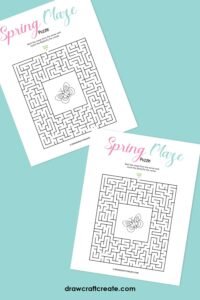 Free Printable Spring Maze Puzzle - Draw Craft Create