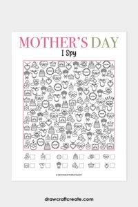 Free Printable Mother's Day I Spy Game - Draw Craft Create