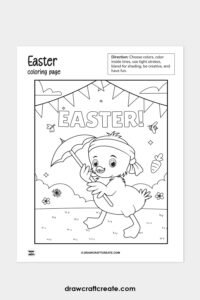 15 Free Printable Easter Coloring Pages - Draw Craft Create