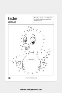 10 Free Printable Easter Dot To Dot Pages - Draw Craft Create