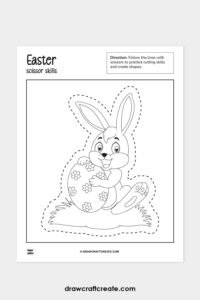 10 Free Printable Easter Scissor Skills Coloring Pages - Draw Craft Create