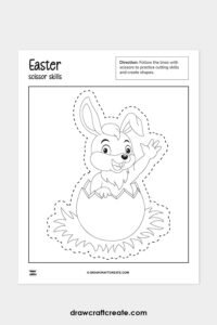 10 Free Printable Easter Scissor Skills Coloring Pages - Draw Craft Create