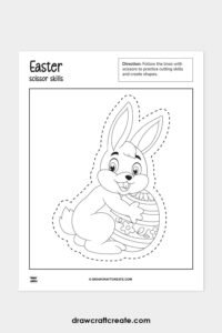 10 Free Printable Easter Scissor Skills Coloring Pages - Draw Craft Create
