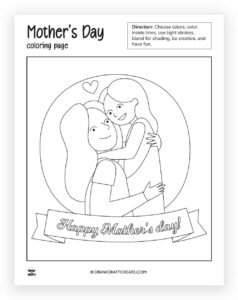 Free Printable Mother's Day Coloring Pages - Draw Craft Create