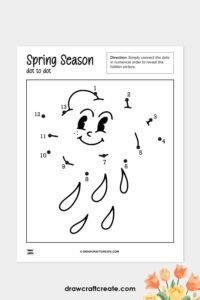 Free Printable Spring Dot To Dot Pages - Draw Craft Create
