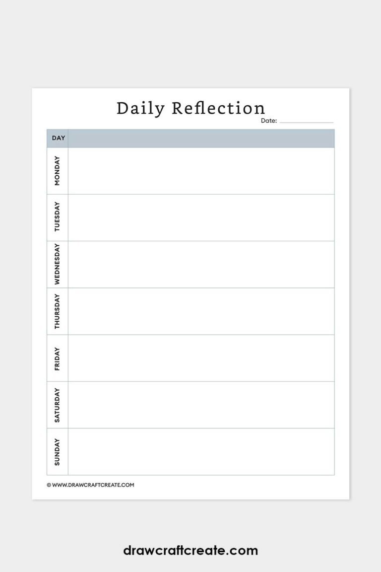 Free Printable Vision Board Planner Template (27 Pages) - Draw Craft Create