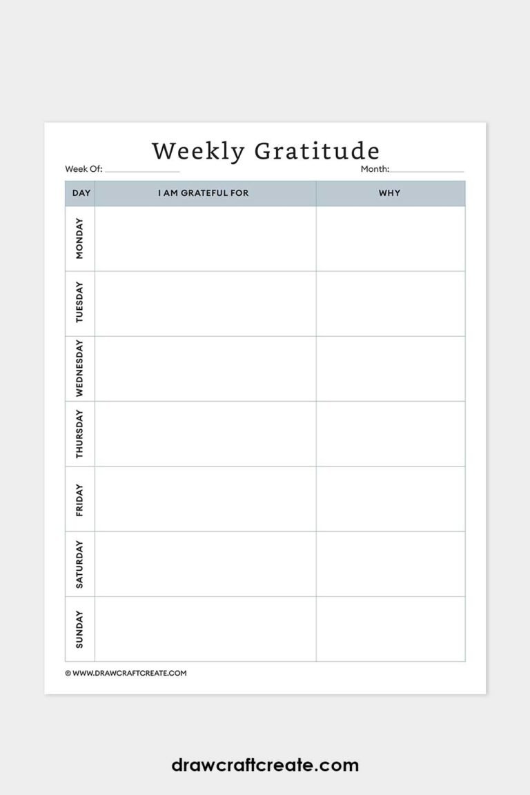 Free Printable Vision Board Planner Template (27 Pages) - Draw Craft Create
