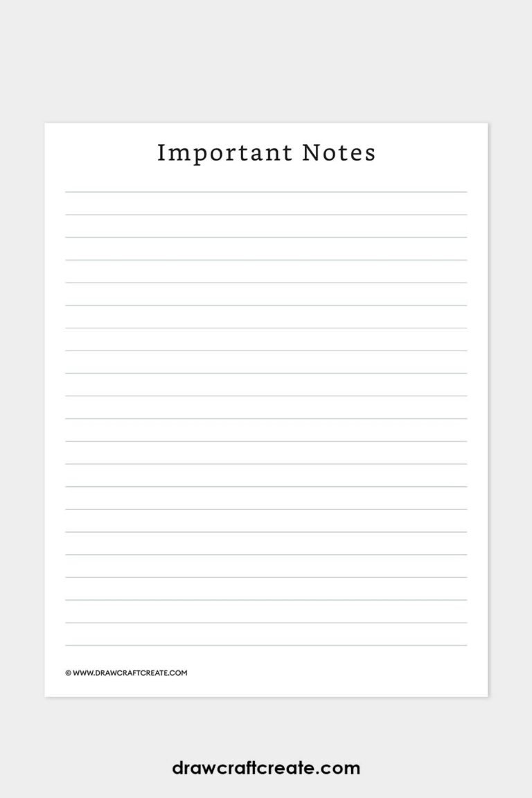 Free Printable Vision Board Planner Template (27 Pages) - Draw Craft Create