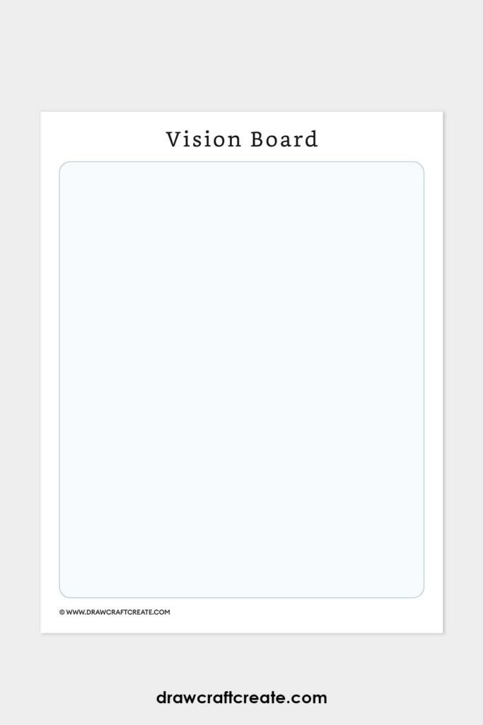 Free Printable Vision Board Planner Template (27 Pages) - Draw Craft Create