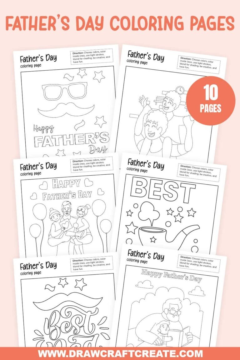 January Coloring Pages Free Printable - Draw Craft Create