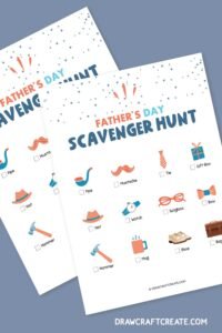 Free Printable Father's Day Scavenger Hunt Game - Draw Craft Create